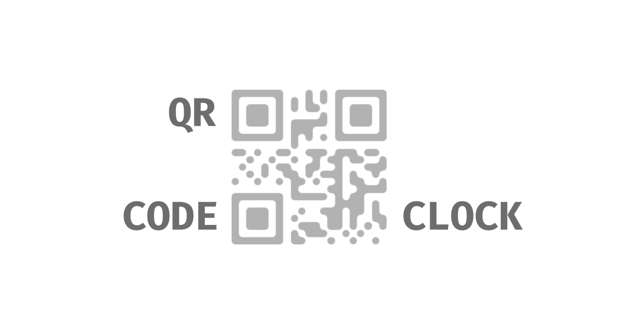 Oisín Moran Qr Code Clock 